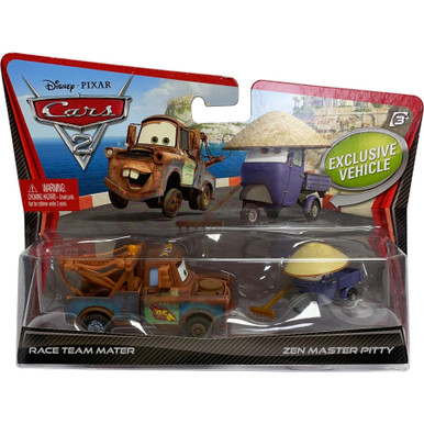 Disney Pixar Cars 2: MATER & ZEN MASTER PITTY 1:55 Scale Die-Cast ...