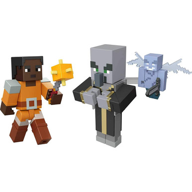 Minecraft Dungeons EBO vs. EVOKER 3.25-inch Action Figure 2-Pack - The ...