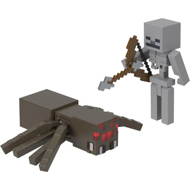 Minecraft SKELETON SPIDER JOCKEY 3.25-inch Action Figure 2-Pack - The ...