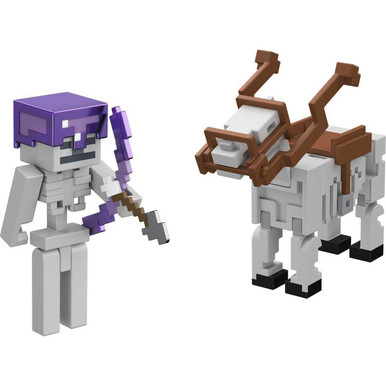 Minecraft SKELETON AND TRAP HORSE 3.25-inch Action Figure 2-Pack - The ...