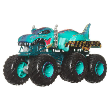 Hot Wheels Monster Trucks Big Rigs MEGA-WREX (Turquoise) 1:64 Scale ...