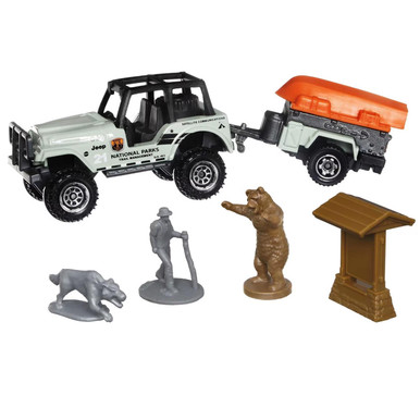Matchbox Hitch & Haul MBX OFF ROAD 1:64 Scale Die-cast Vehicle Playset ...