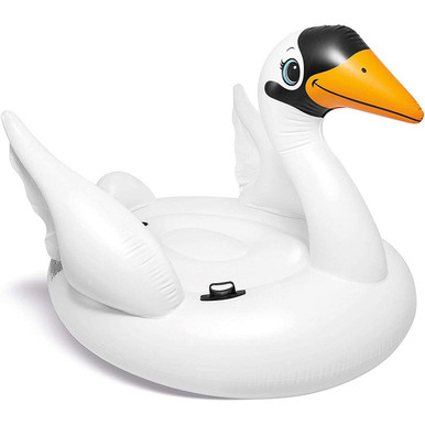 Intex Mega Swan Inflatable Island Pool Float - The Toy Barn