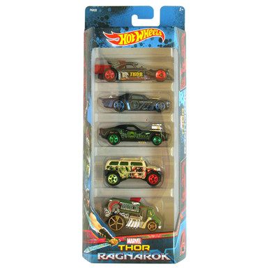 Hot Wheels Marvel THOR RAGNAROK 1:64 Scale Die-Cast Vehicle 5-Pack ...