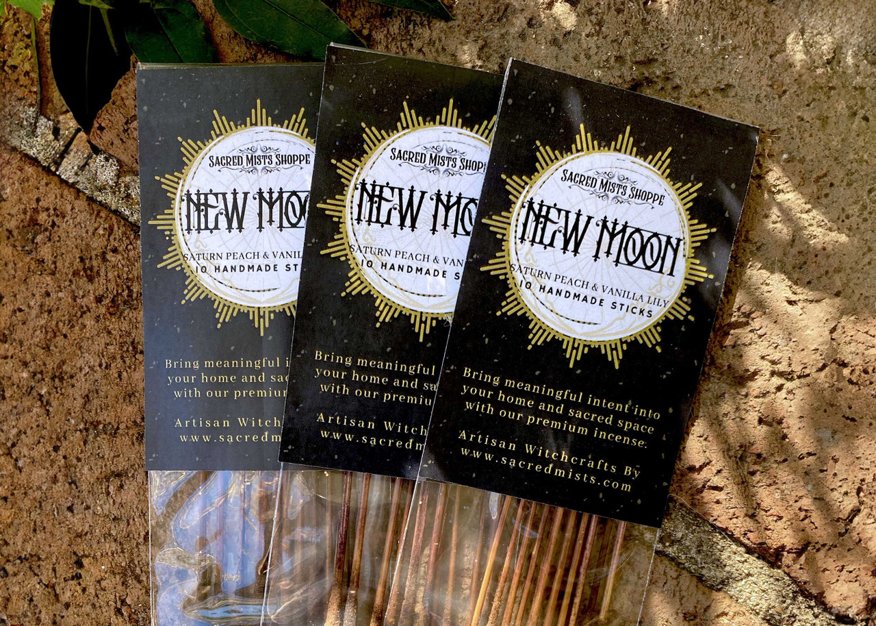 New Moon Incense Sticks – Saturn Peach & Vanilla Lily