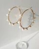 Gold Sun Spike Hoop Earrings - kellinsilver.com