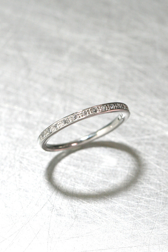 Simple CZ Ring Sterling Silver - kellinsilver.com