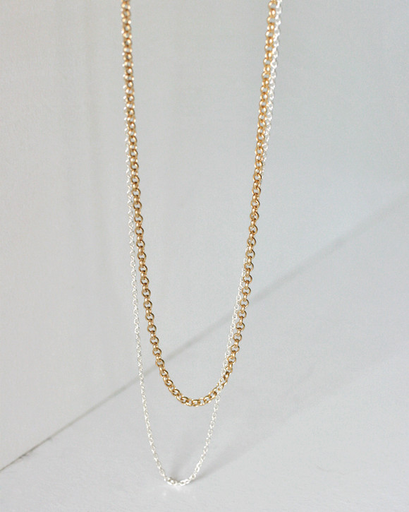 Combination Chain Ryan Choker Necklace Sterling Silver - kellinsilver.com