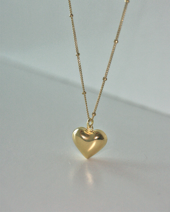 3d gold heart pendant store