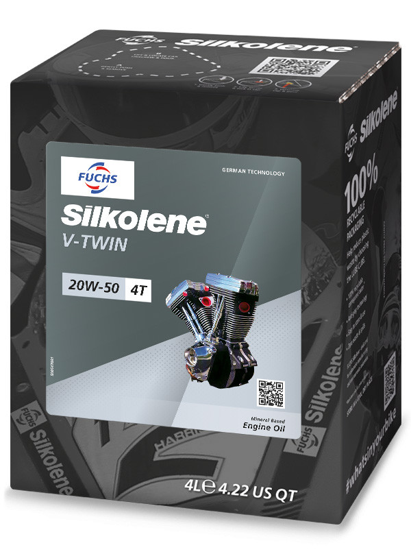 Silkolene V-Twin 20W-50 Mineral Based Oil 4L
