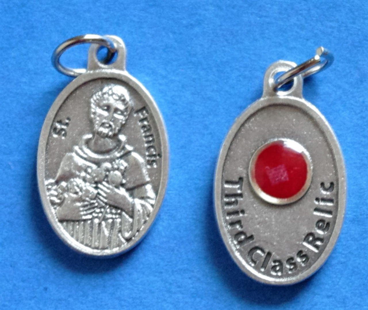 St Francis Third Class Relic Medal st-francis-third-class-relic-medal