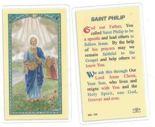 St. Philip Neri Prayer Card