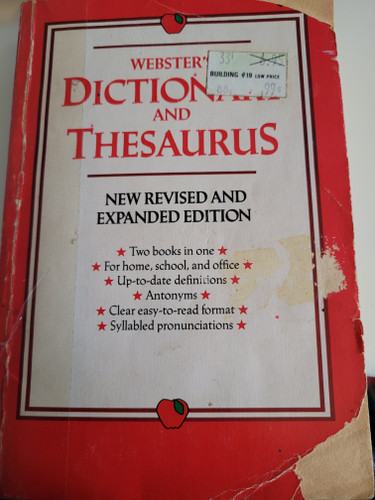 Websters Dictionary and Thesaurus