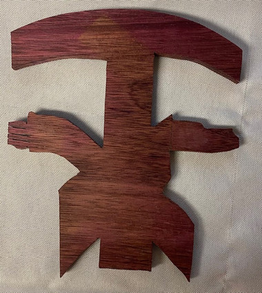 Handmade Crossed Arms Wooden Tau Wall Cross