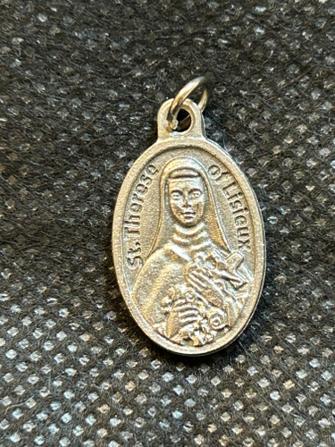 Saint Theresa of Lisieux third class relic medal