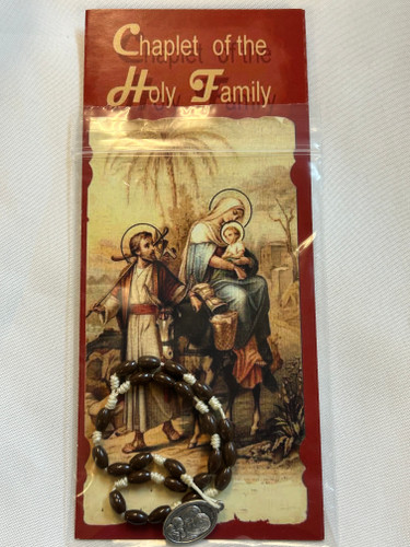 Chaplet of the Holy Family with a pamphlet that explains the chaplet ...