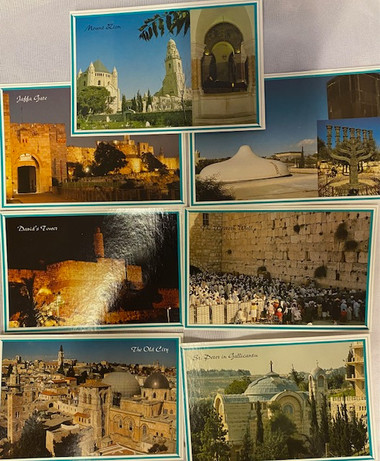 Vintage Set of 7 Unused Postcards from the Holy Land