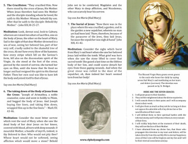 Our Lady of Sorrows Trifold Brochure with Seven Sorrows Chaplet ...