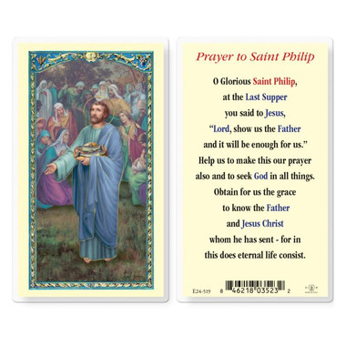 Saint Philip Laminated Holy Card