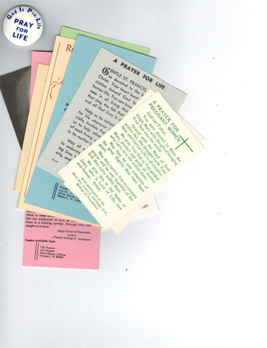 Pro-life Prayer Packet,