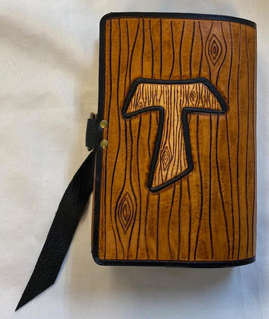 Stunning Woodgrain Light Brown Tau - 4 Volume Leather Breviary Cover ...