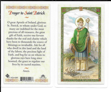 Laminated Prayer Card St. Patrick”.