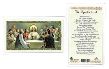 Laminated Prayer Card “The Apostles Creed”.