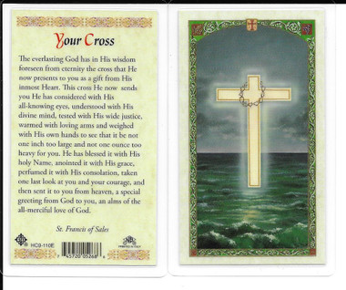 Laminated Prayer Card “Your Cross”.