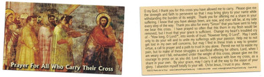 Prayer For All Who Carry Their Cross Prayer Card