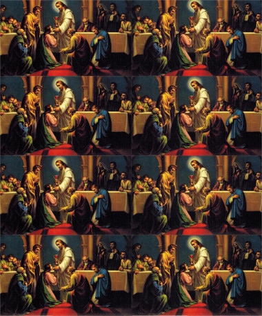 Custom Printed Last Supper Prayer Cards,