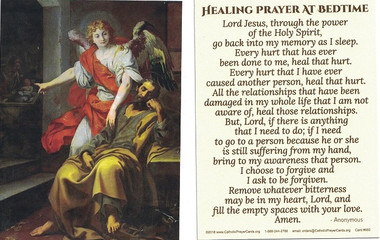 Healing Prayer At Bedtime Prayer Card (RR344)