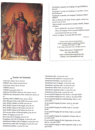 Litany Of Longing Prayer Foldout (RR338-LITANY)
