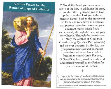 Novena Prayer for the Return of Lapsed Catholics (RR344-LAPSED)
