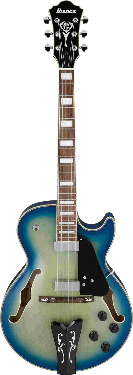 Ibanez George Benson GB10EM Electric Guitar Jet Blue Burst - Liberty Music