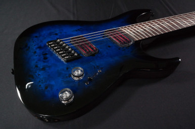 Schecter Omen Elite-7 Multiscale 7 String See-Thru Blue Burst 2464-SHC ...