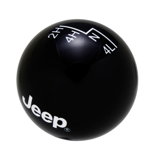 Jeep JL 6 Speed Shift Knob with Inlaid Shift Pattern & Logos