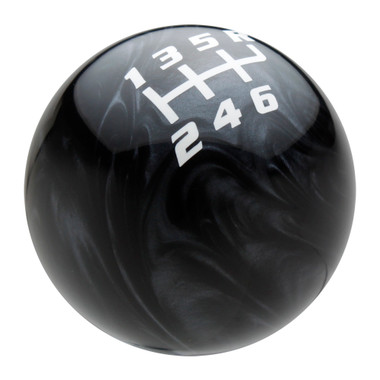 Black Pearl / White Competition Pattern Shift Knob