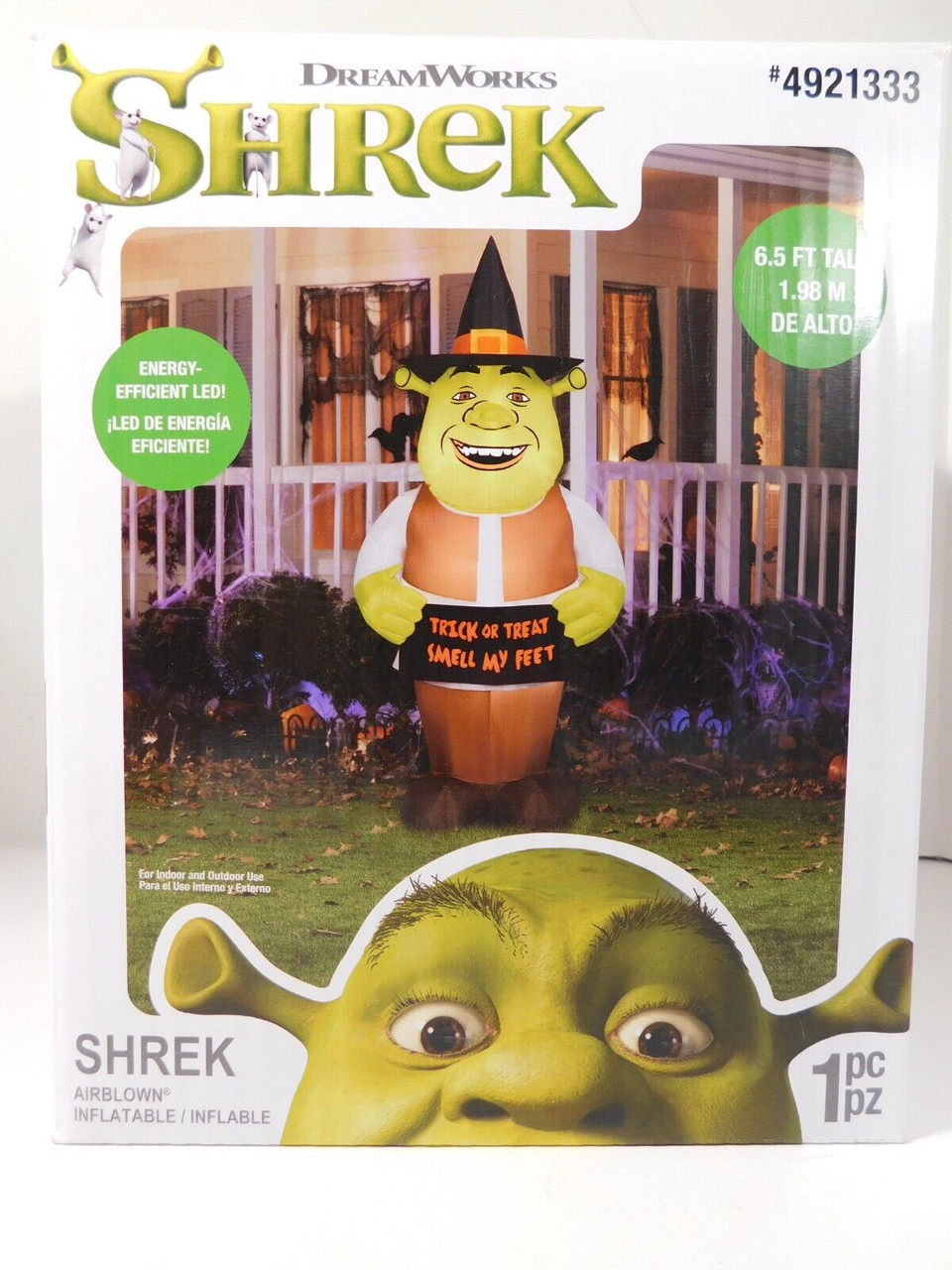 Shrek Halloween Inflatable Yard Decor - 6.5Ft Tall!