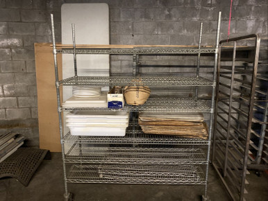 Bakery Speed Rack Shelf with Accessories: Used King Size