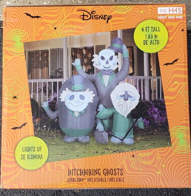 Halloween Haunted Mansion Inflatable with Disneys Hitchhiking Ghosts