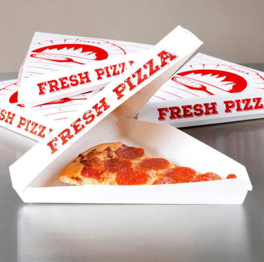 800 White Coated Clamshell Pizza Box - Perfect For Takeout!