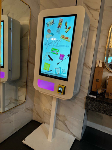 Tactile-Tech Vending: Next-Gen Touch Screen Machine