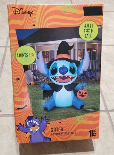 Disney Halloween Stitch In Witch Costume 54 Airblown Inflatable