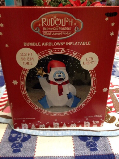 Lighted Rudolph Bumble Christmas Airblown Inflatable - 3.2Ft Gem
