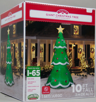Giant Gemmy 10Ft Airblown Inflatable Christmas Tree - Nib