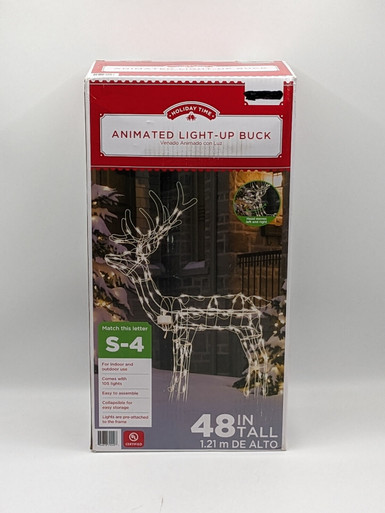 Holiday Time Animated Light-Up 48-Inch Santa