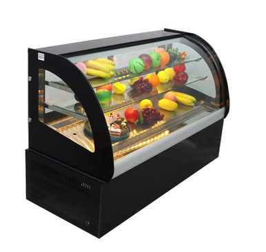 Curved Glass Cake Display Case | Bakery Showcase