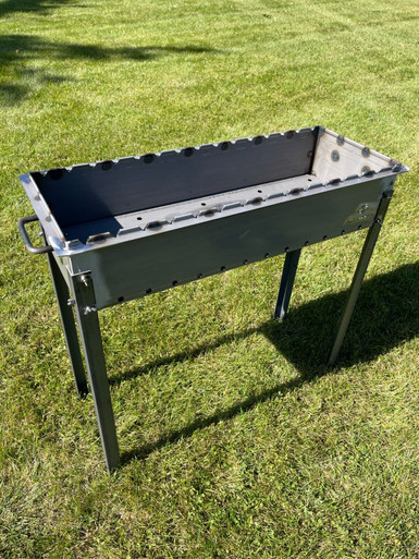 Robust Steel Bbq Grill Mangal - Heavy-Duty & Spacious