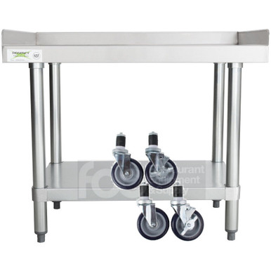 Heavy Equipment Stand with Casters | Stainless Steel Work Table
