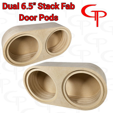 6.5 Dual MDF Stacked Door Pods - Speaker Enclosure (1 Pair)